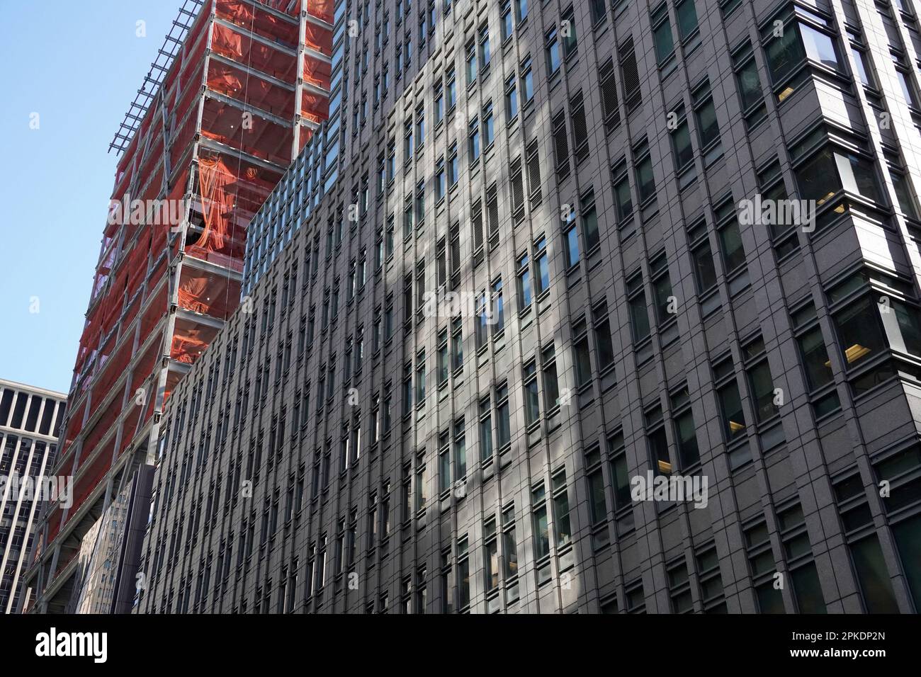 renovation rebuilding new york city manhattan skyscrapers view from the ...