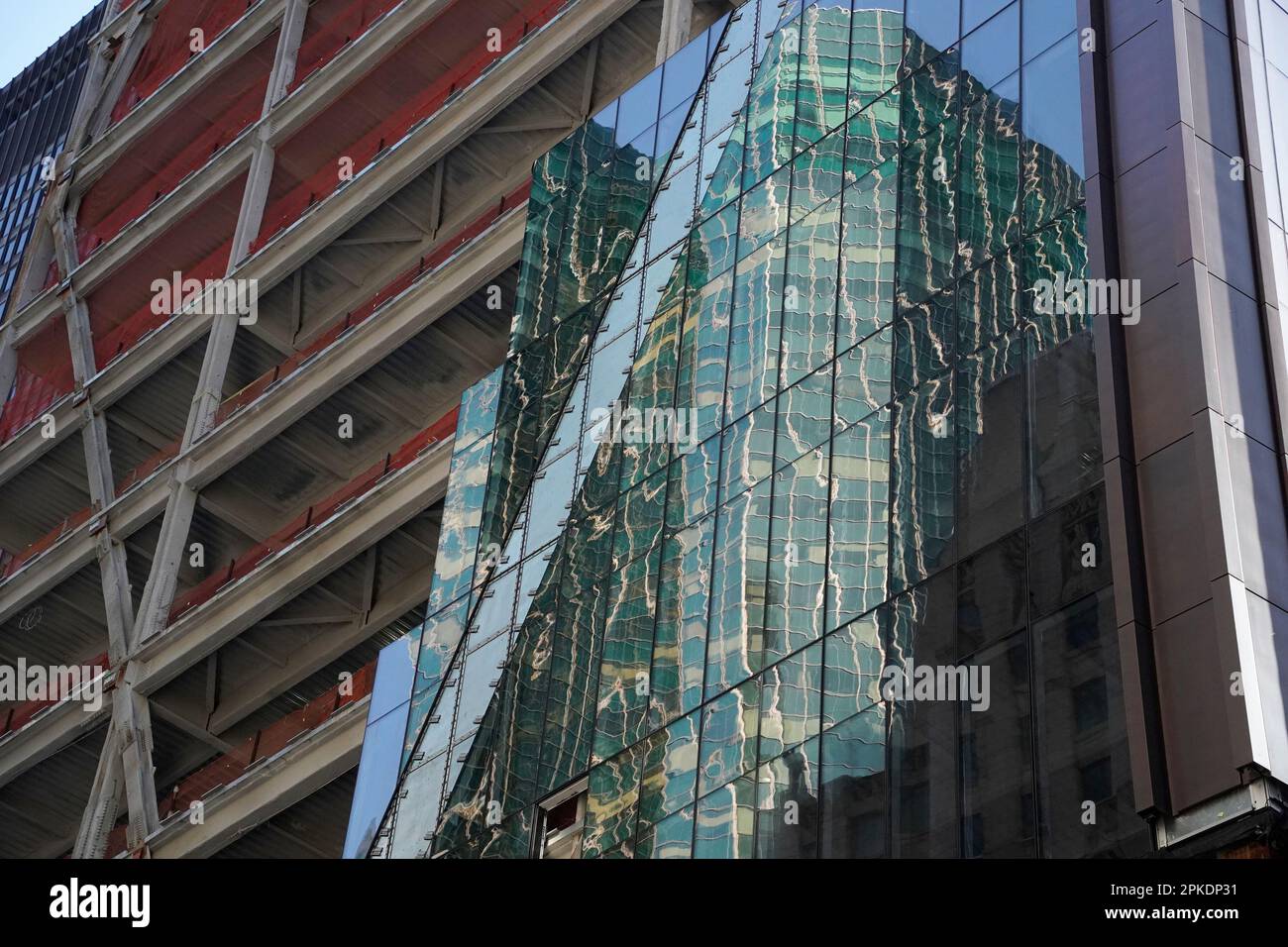 renovation rebuilding new york city manhattan skyscrapers view from the ...