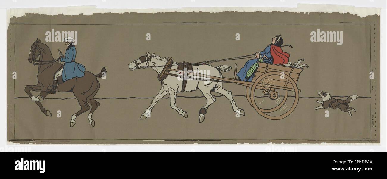 The "Hunting" Frieze 1905 by Arthur Sanderson & Sons, Ltd Stock Photo ...