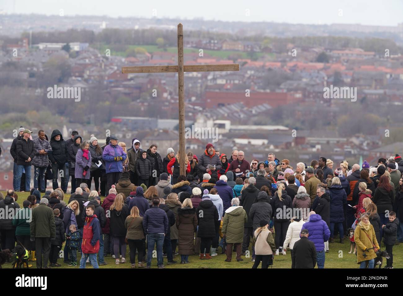 People watch a Good Friday Walk of Witness in Sunderland which returns ...