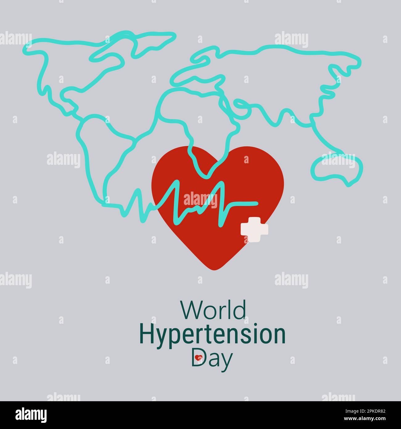 Hypertension medical poster design Stock Vector Images - Alamy