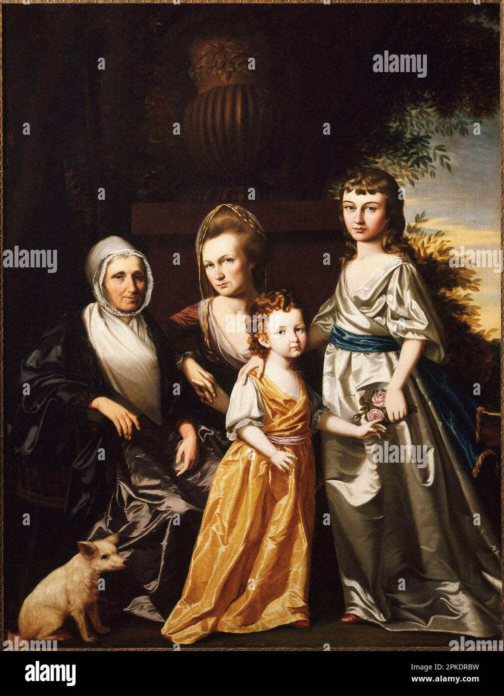 The Hartley Family circa 1787 by Henry Benbridge Stock Photo - Alamy
