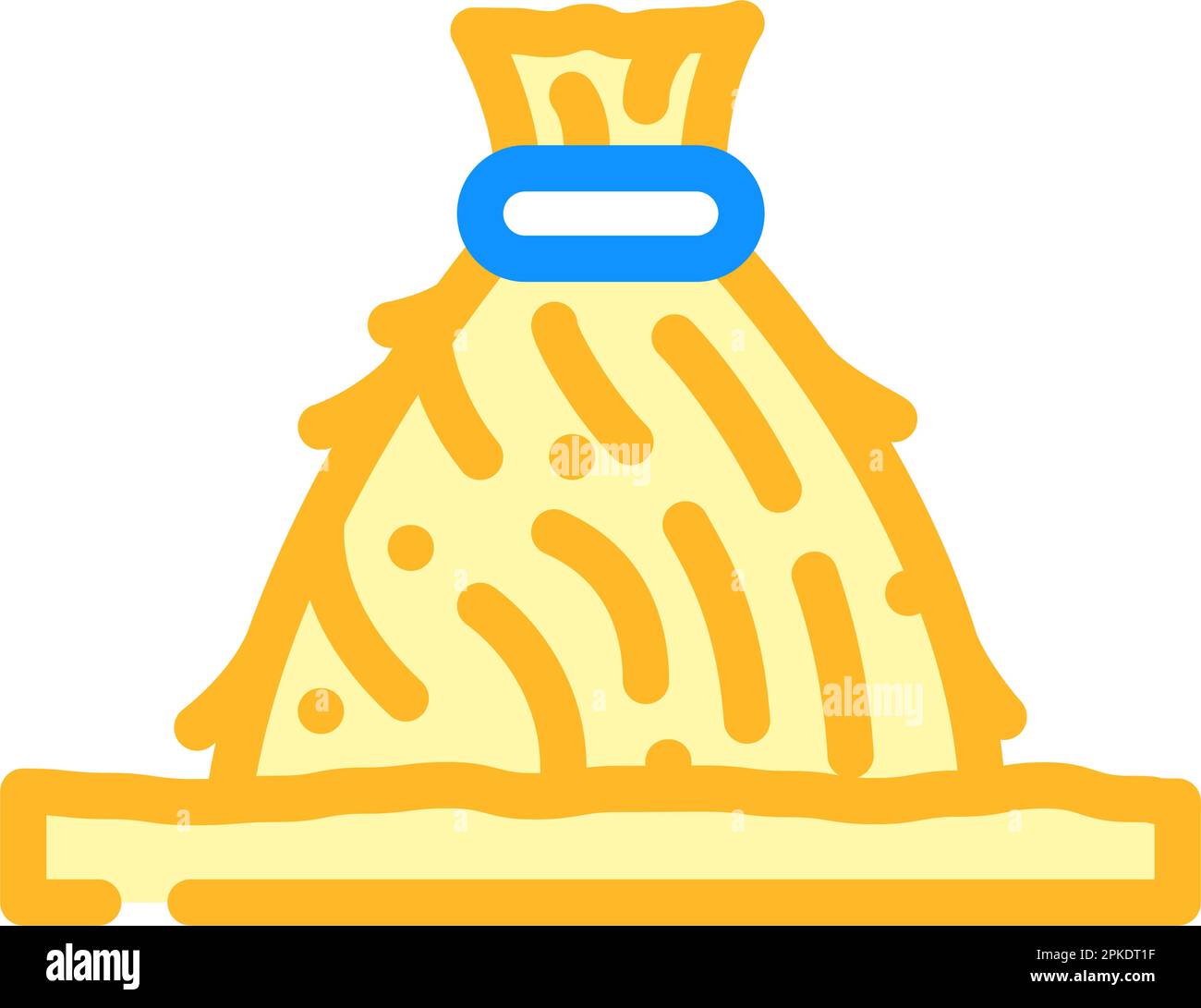 large sheaf ears of wheat harvest color icon vector illustration Stock ...