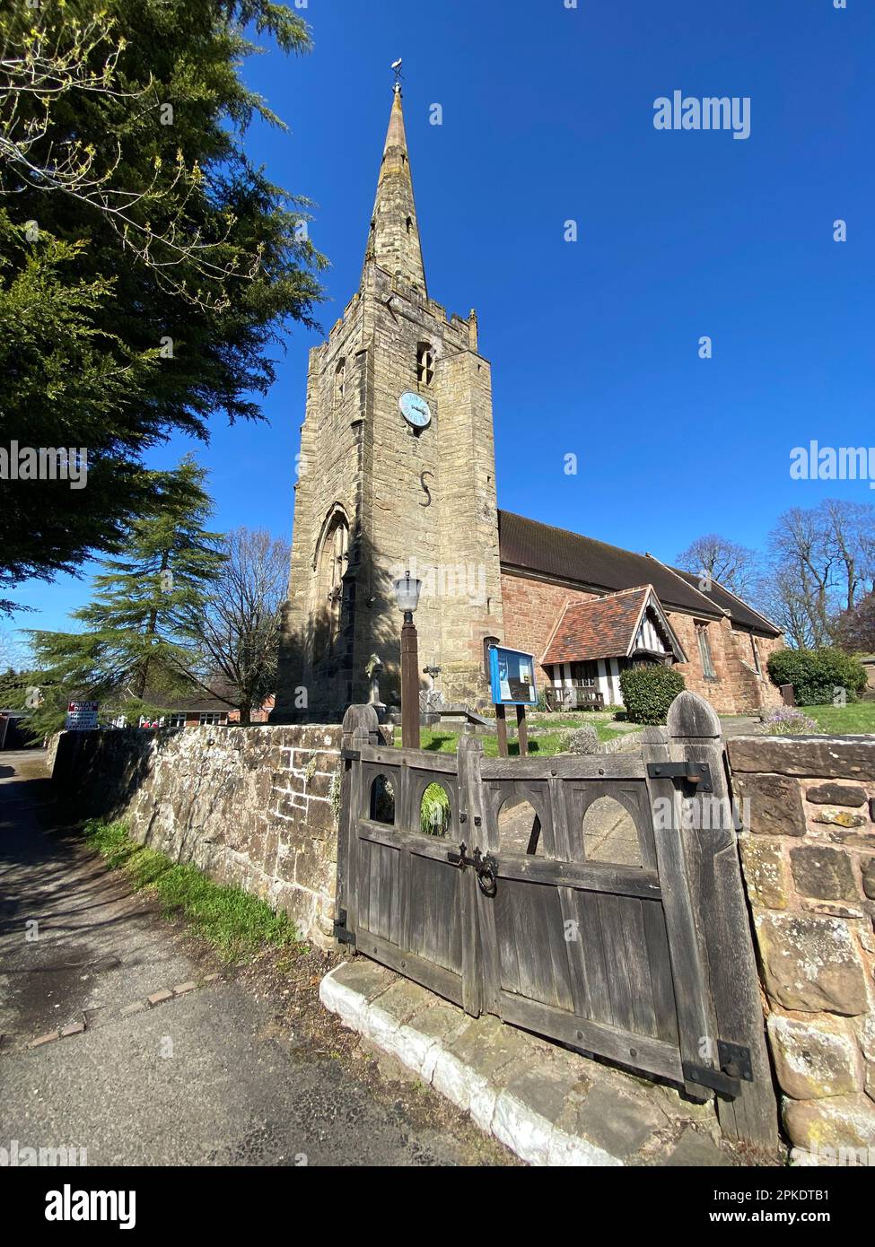 Spring sunshine on St Peters Church, Bickenhill, Solihull, West ...
