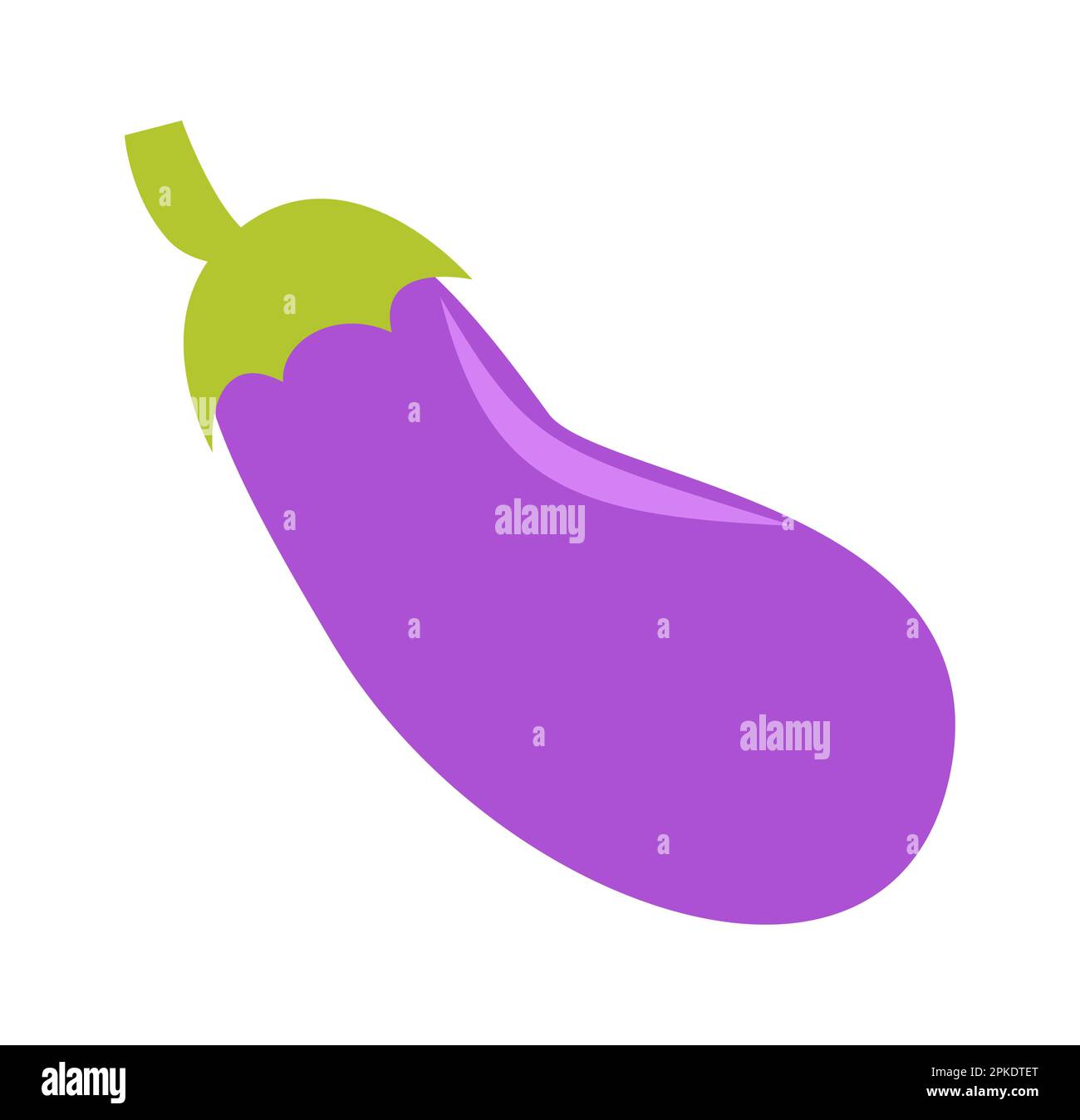 Cartoon Eggplant Icon Vector Flat Vegetable Clipart Aubergine Symbol Stock Vector Image And Art