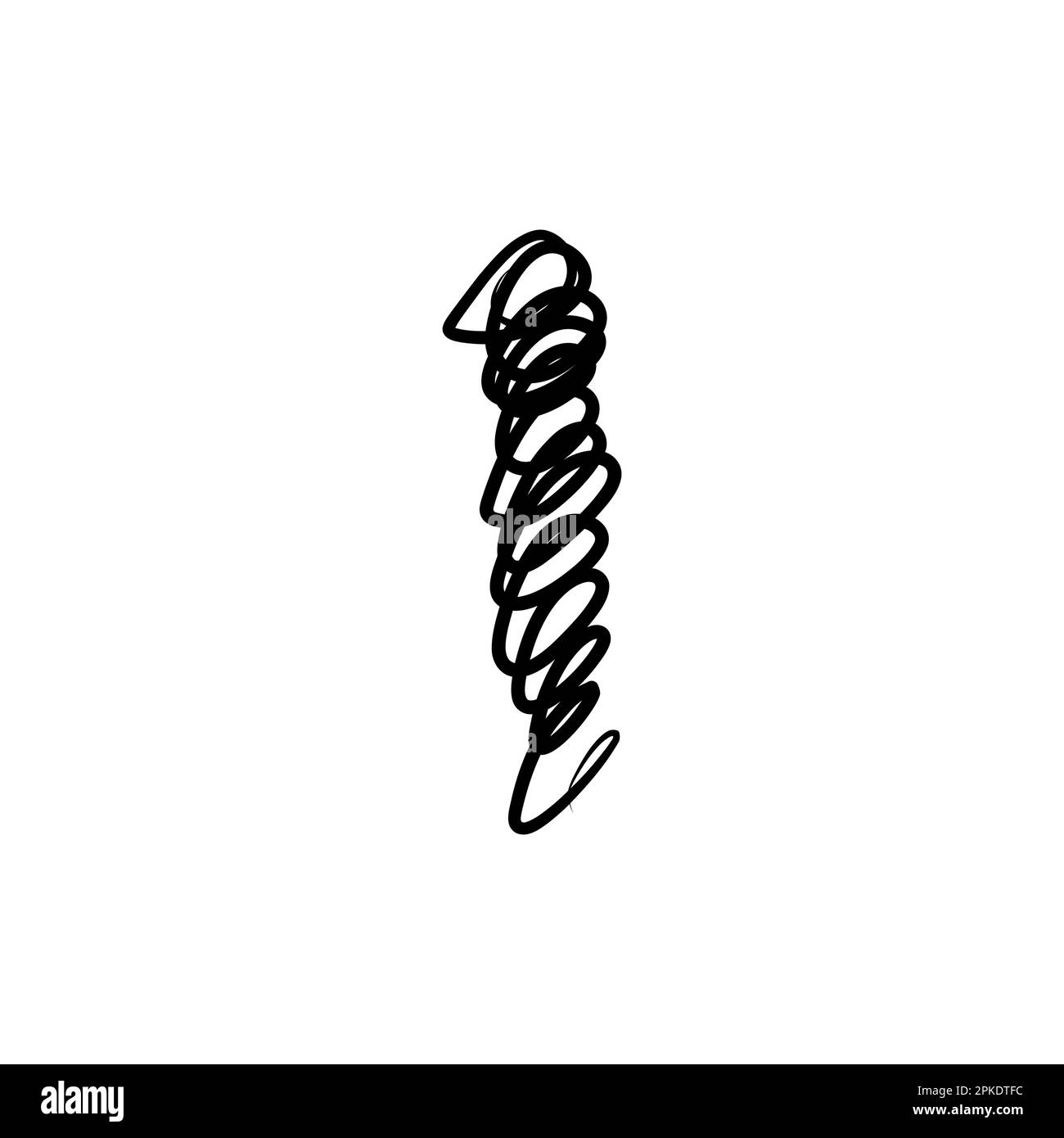 Scribble pen strokes. Doodle pencil scratch. Vector freehand shapes ...