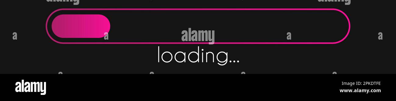 Load bar. Progress gradient download interface. Loading sign. Vector loader concept. Minimal ...