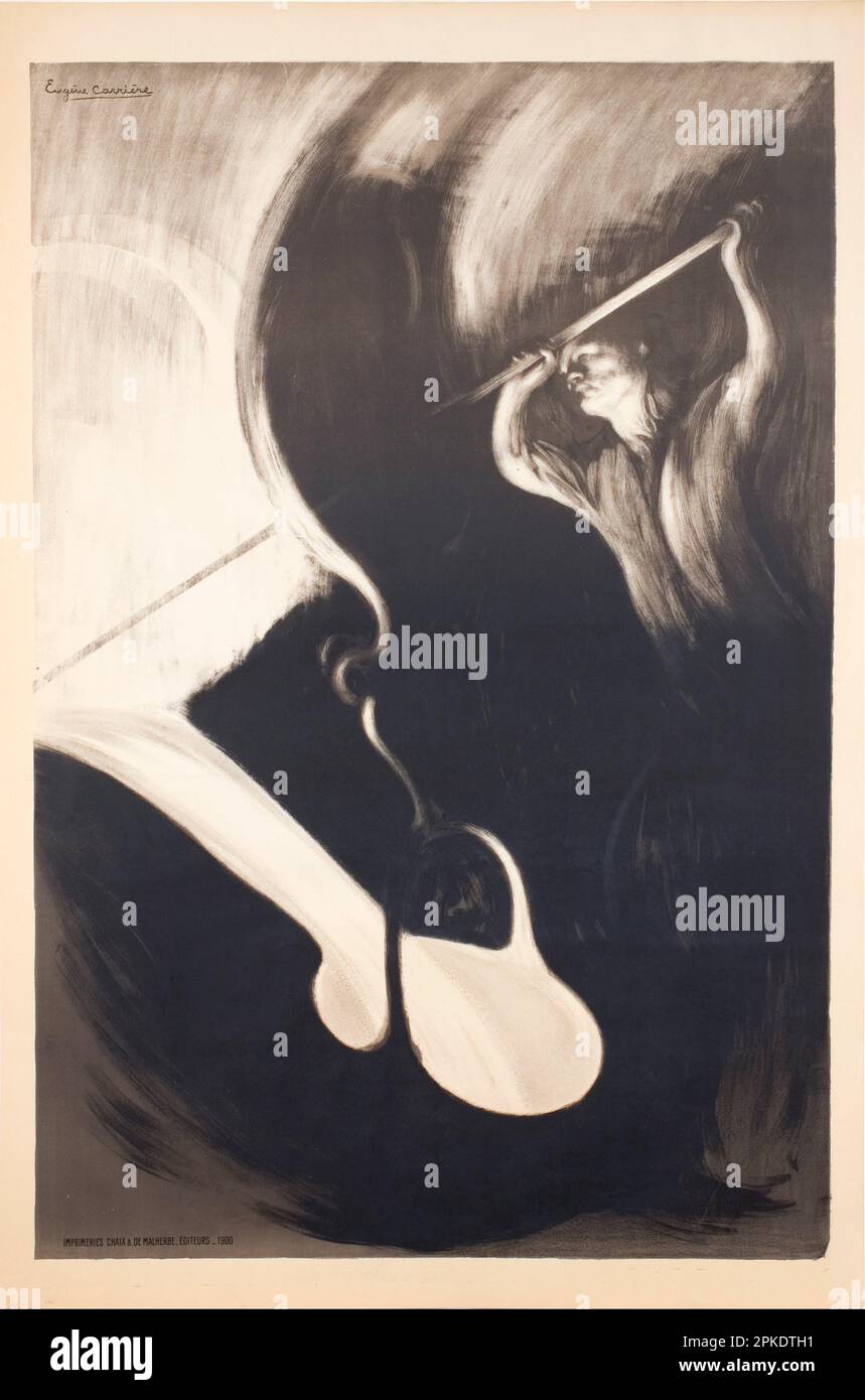 Le Fondeur (The Foundry) 1900 by Eugene Carriere Stock Photo - Alamy