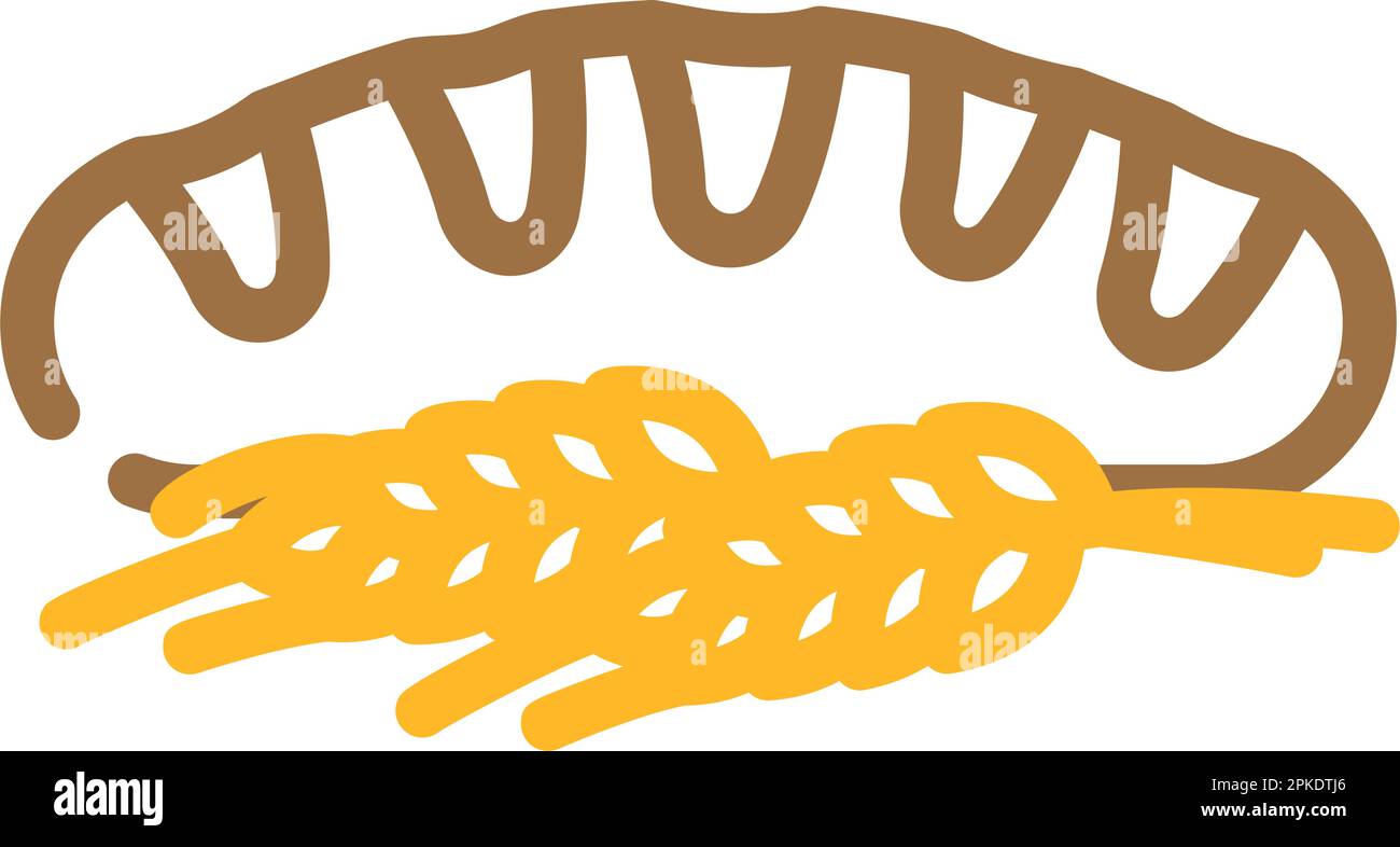 bread wheat ears color icon vector illustration Stock Vector Image ...