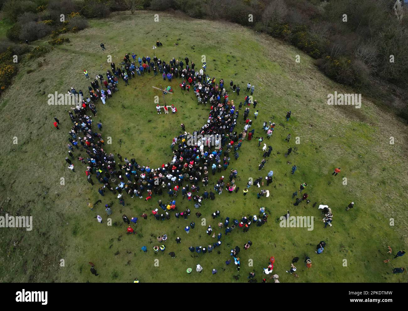 People watch a Good Friday Walk of Witness in Sunderland which returns ...