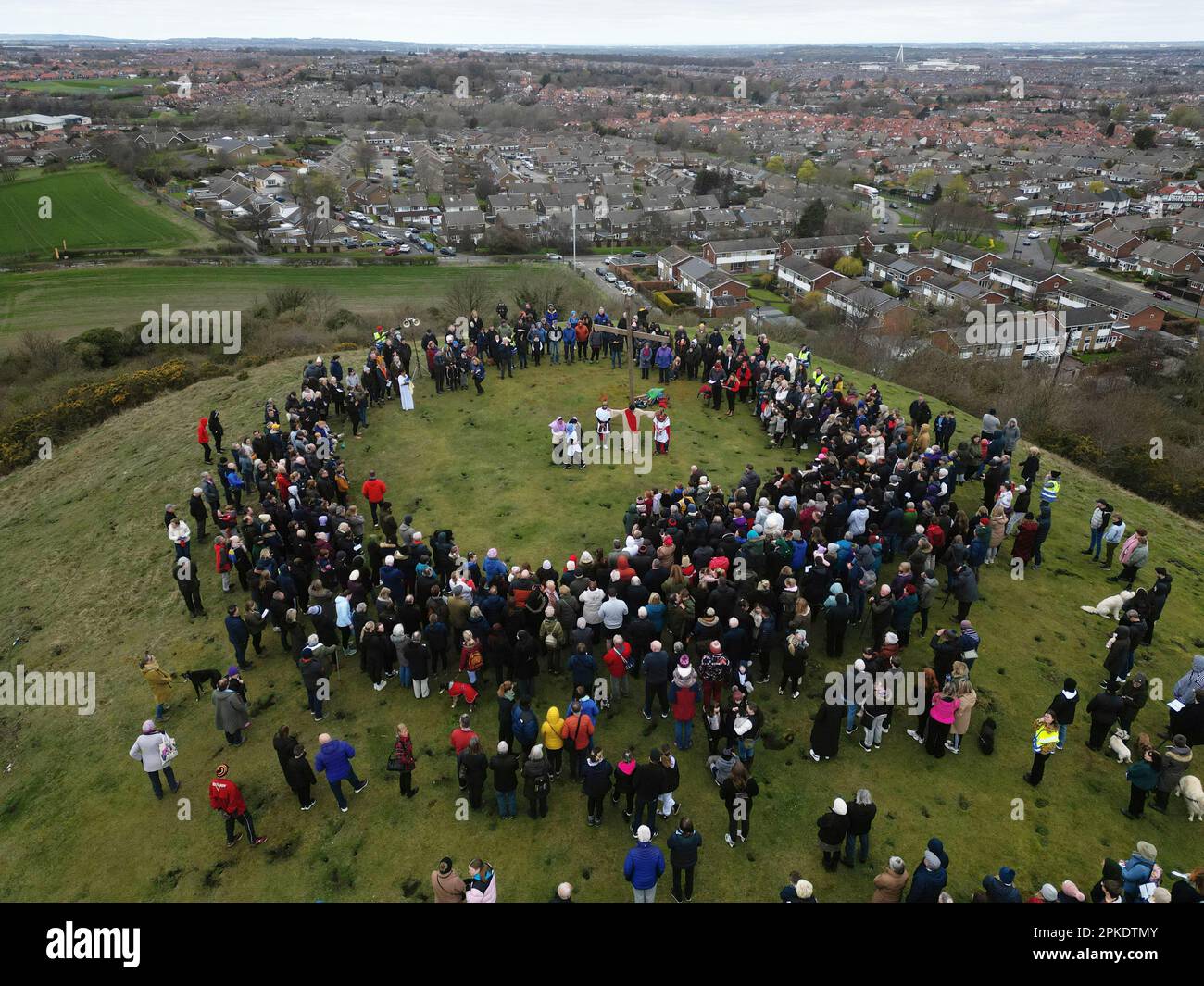 People watch a Good Friday Walk of Witness in Sunderland which returns ...
