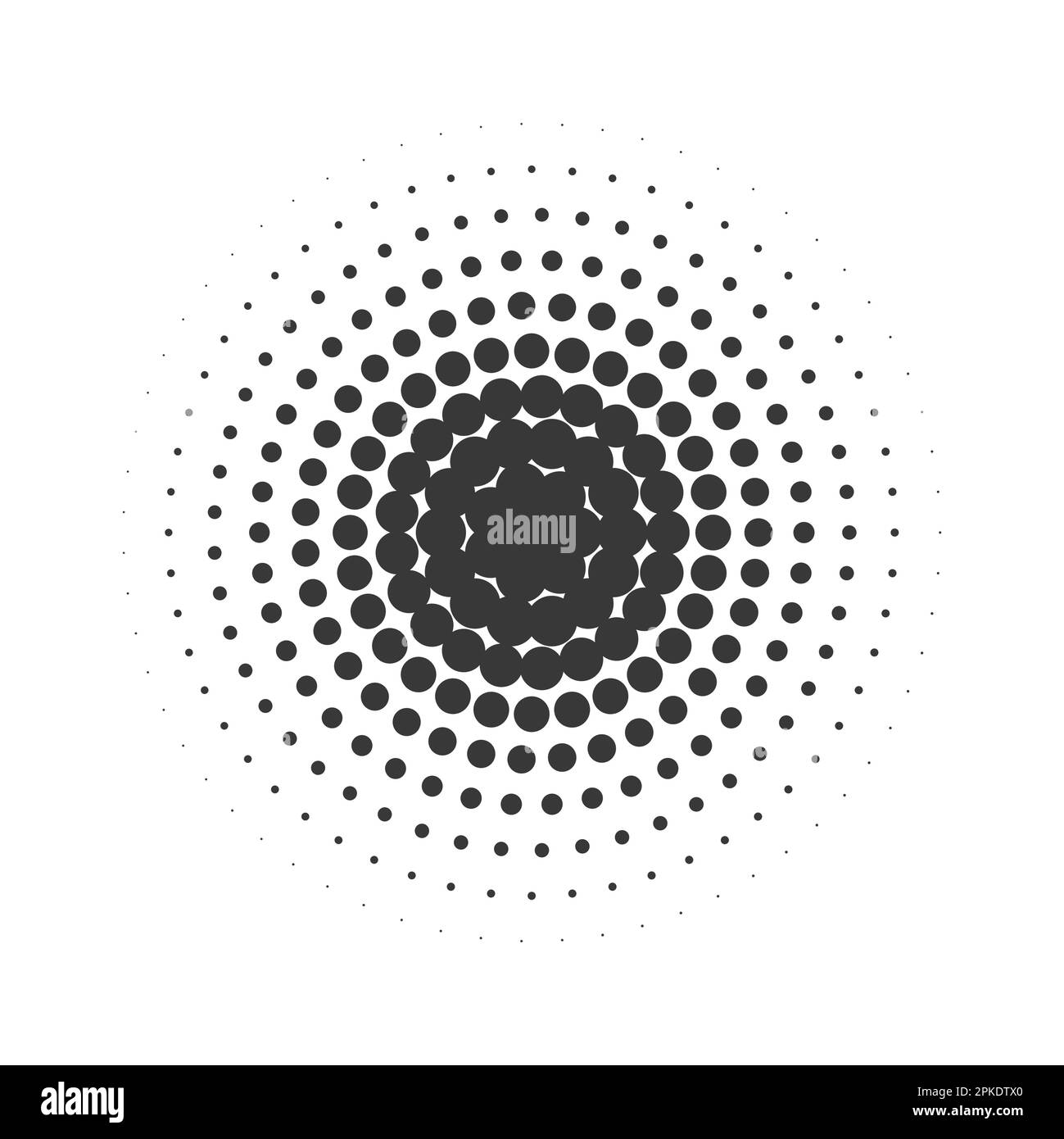 Circle halftone set. Modern dotted circles halftones. Black dotwork gradients. Vector ...
