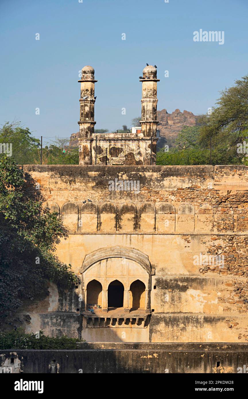 Interiors of Medtani Bawdi (Mertani Ji Bawari), built by the widow of ...