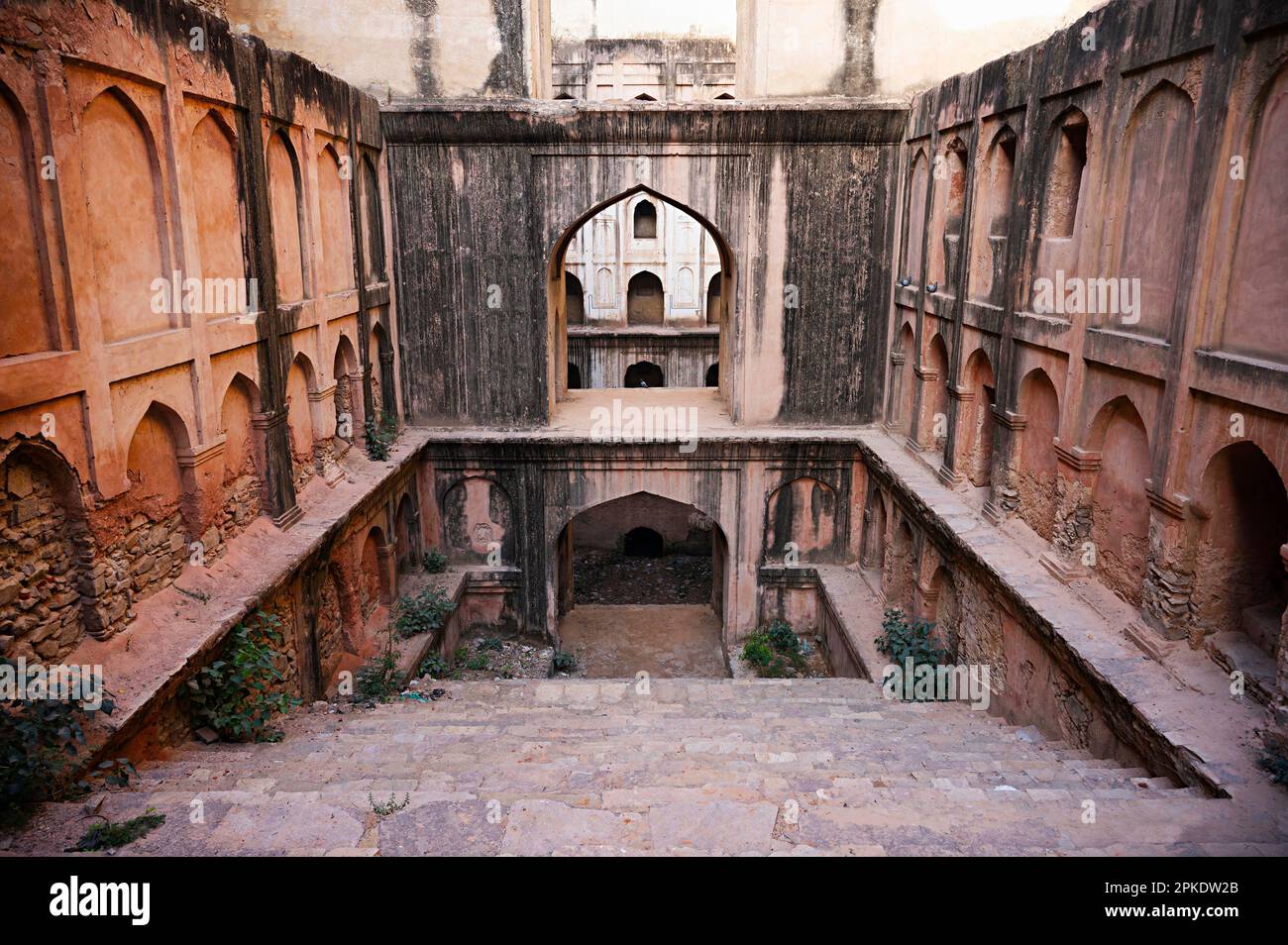 Interiors of Medtani Bawdi (Mertani Ji Bawari), built by the widow of ...