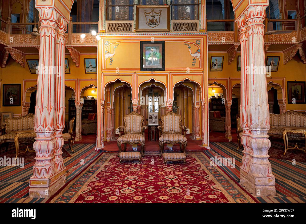 Interiors of Diwan Khana of Shivgarh Fort, now converted in to a ...