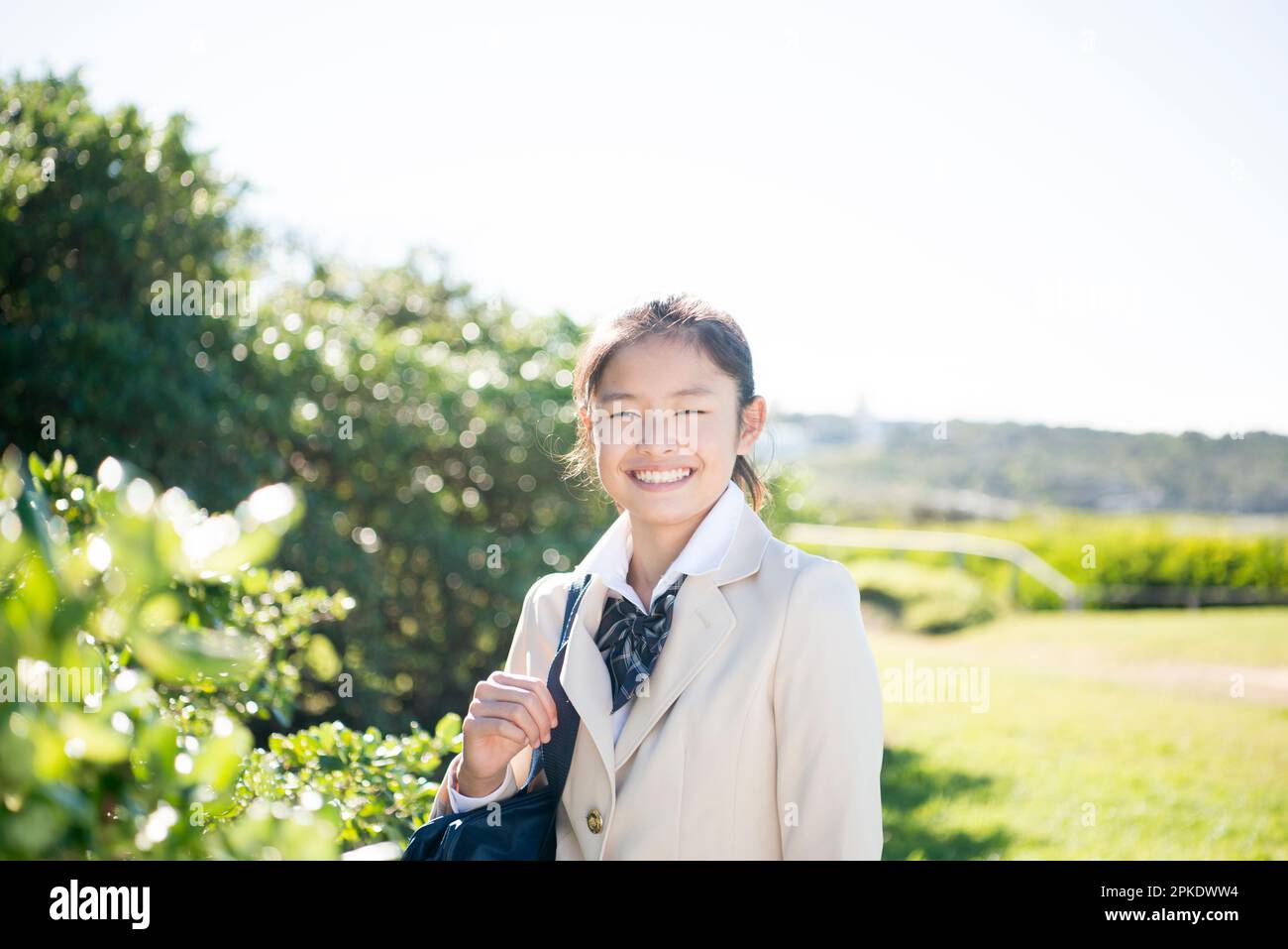 Green school uniform hi-res stock photography and images - Alamy