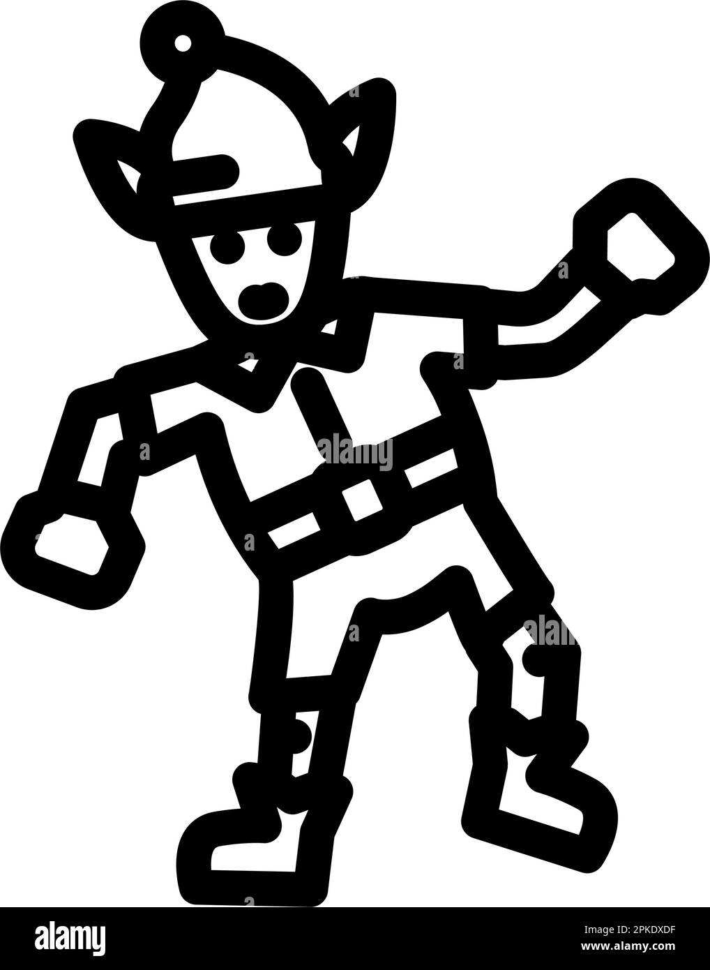 elf funny line icon vector illustration Stock Vector Image & Art - Alamy