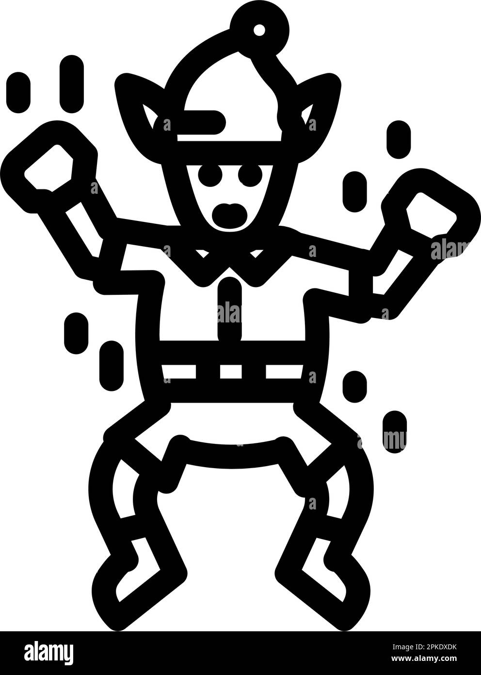 elf little line icon vector illustration Stock Vector Image & Art - Alamy