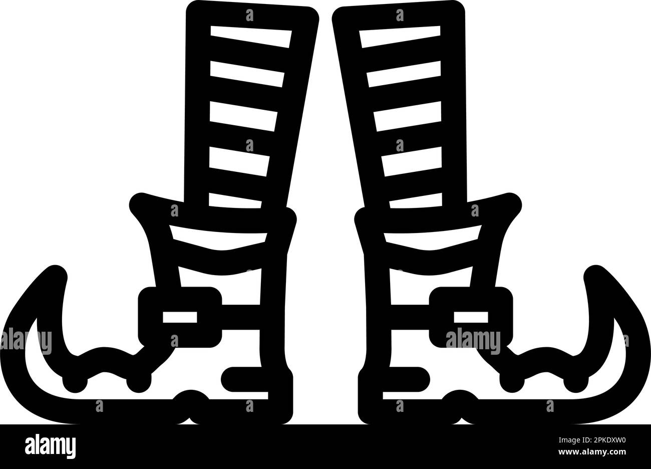 leg feet elf line icon vector illustration Stock Vector Image & Art - Alamy