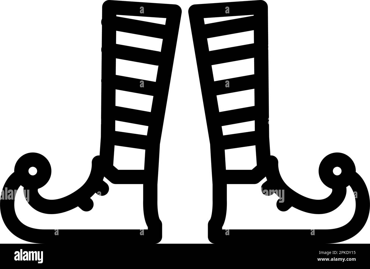 feet elf cute line icon vector illustration Stock Vector Image & Art ...