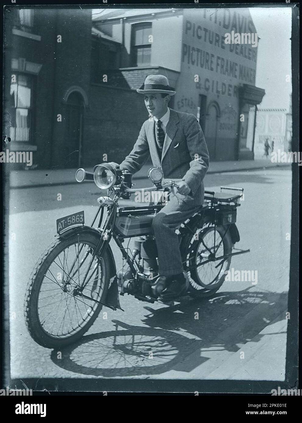 Triumph Model H motorcycle - 1920s Stock Photo - Alamy