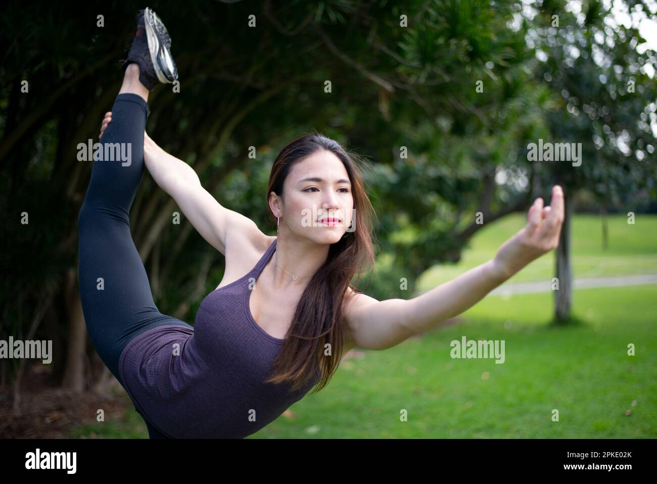 People doing yoga poses in hi-res stock photography and images - Alamy