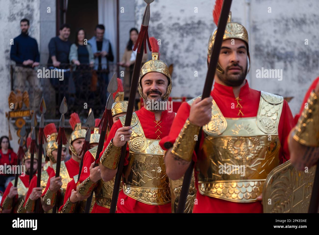 Verges, Spain. 06th Apr, 2023. Les Manages are seen parading during the ...