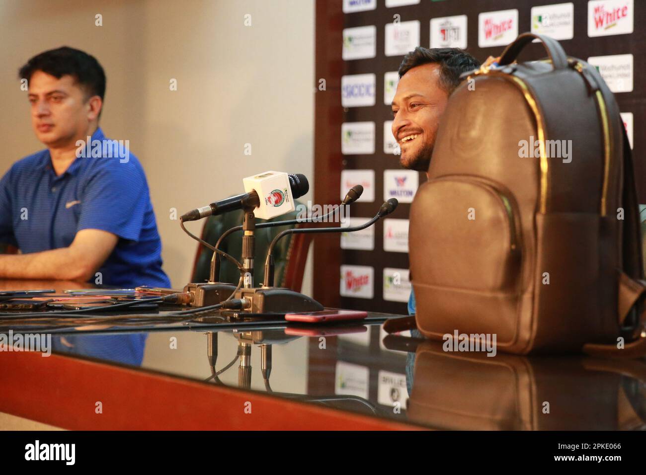 Bangladeshi Test Captain Shakib Al Hasan attends post match press ...