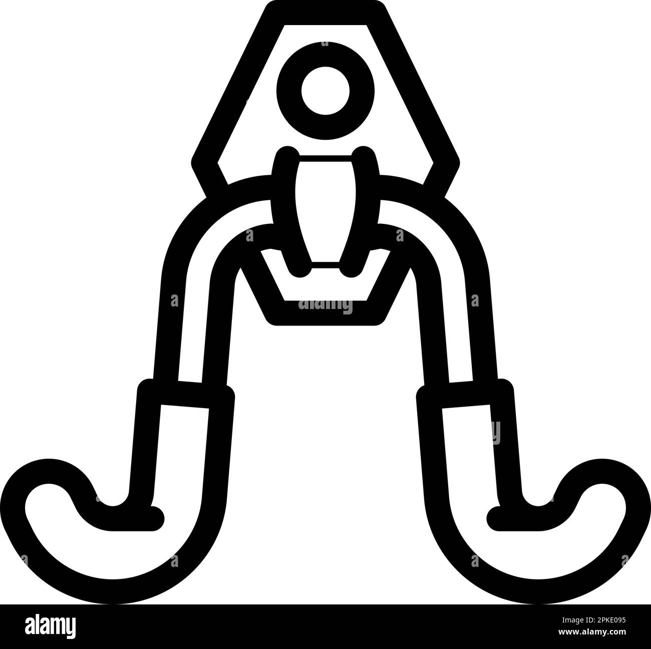 utility hook garage tool line icon vector illustration Stock Vector Image & Art - Alamy