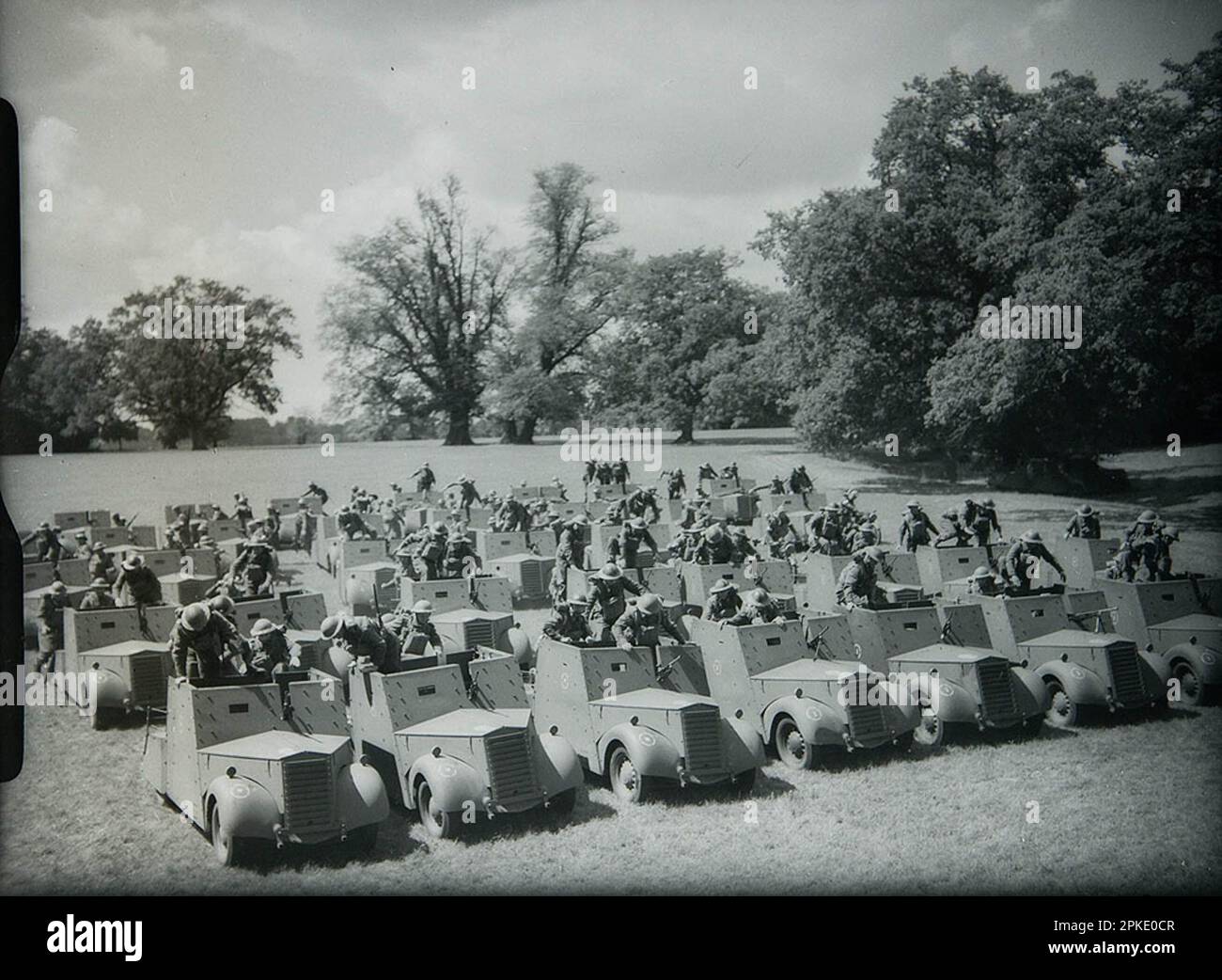 WW2 Beaverette light reconnaissance vehicles - Home Guard Stock Photo ...