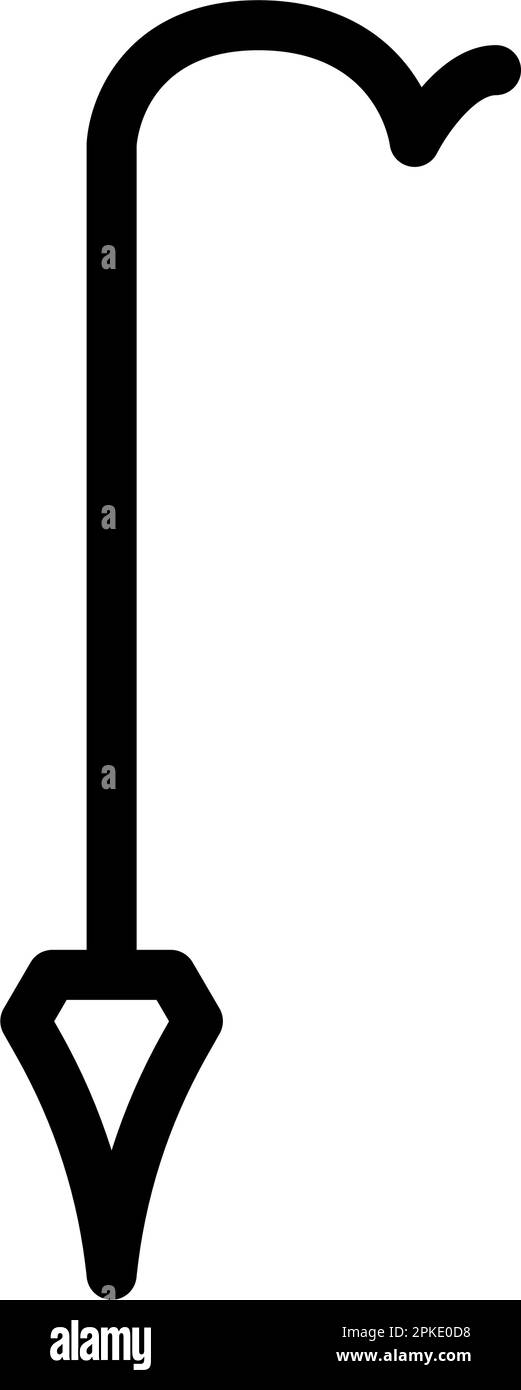 garden stakes tool line icon vector illustration Stock Vector Image ...