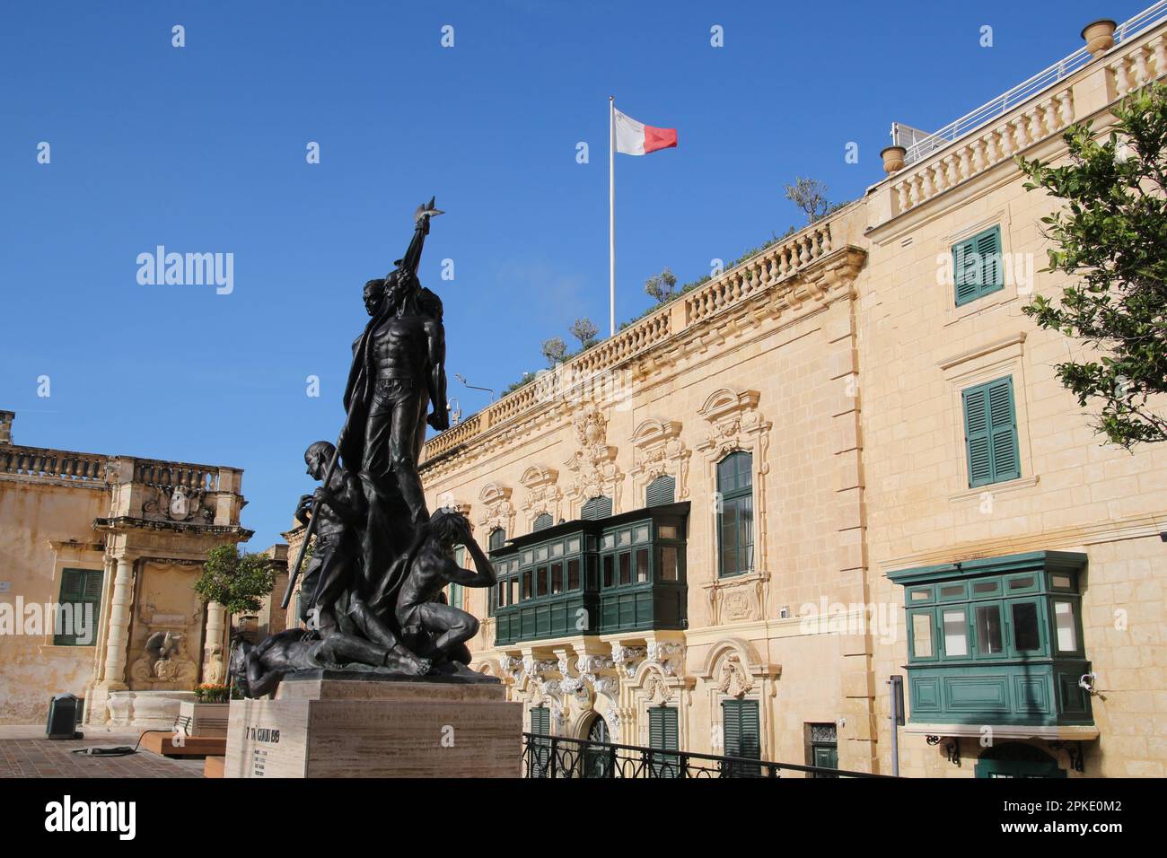 St. George's Square Valletta, Malta Stock Photo - Alamy