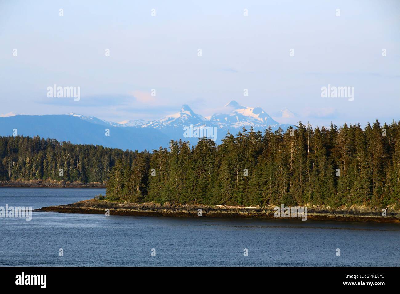 Alaska, island landscape in Sitka Sound Stock Photo - Alamy