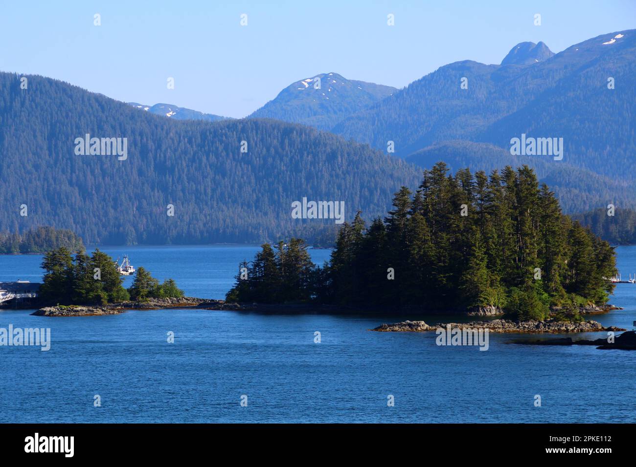 Alaska, island landscape in Sitka Sound Stock Photo - Alamy