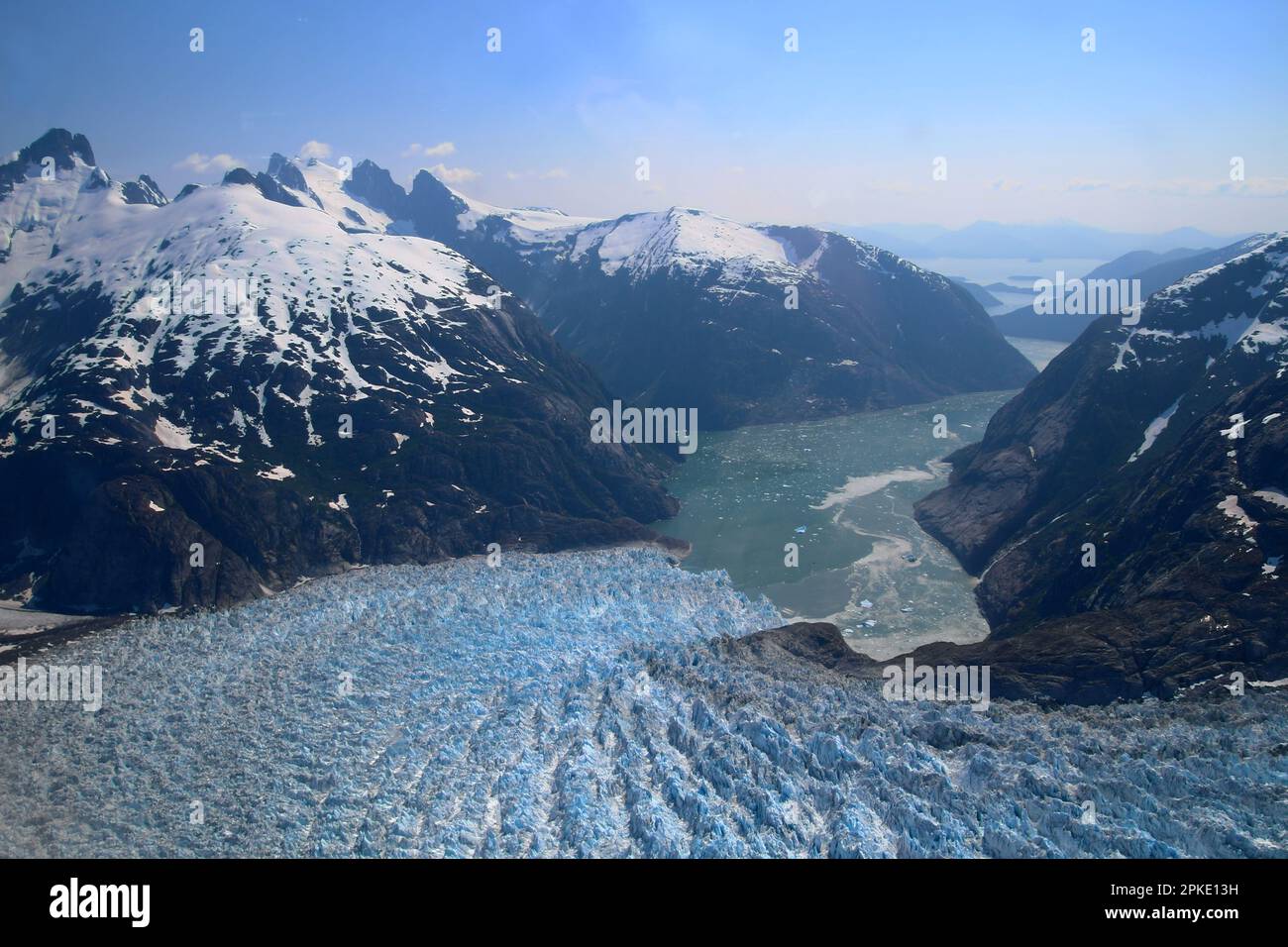 Le Conte Glacier-Alaska in the Tongass National Forest photographed ...
