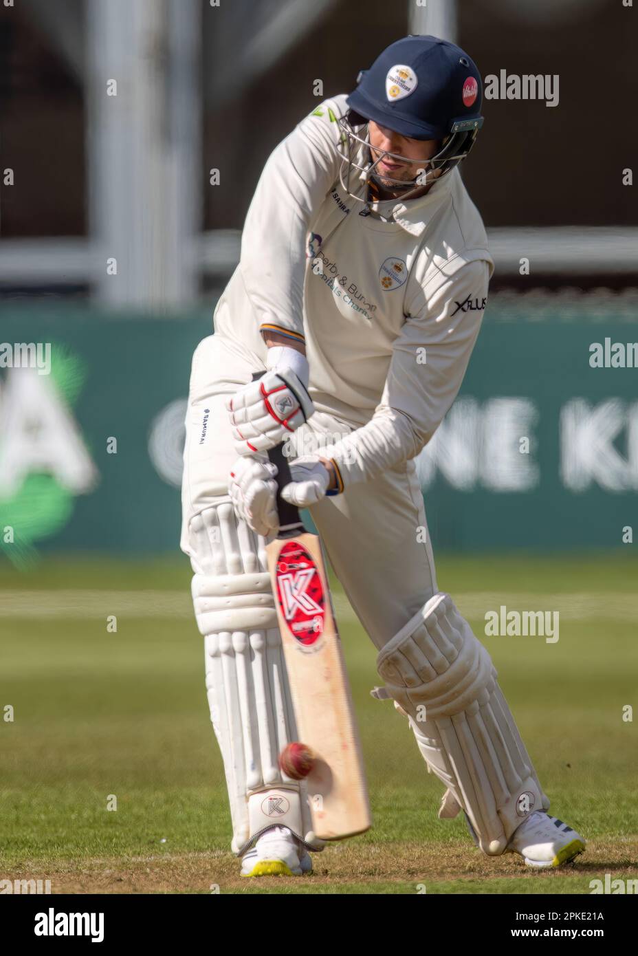 Brooke guest derbyshire ccc batting at the at the incora hi-res stock ...