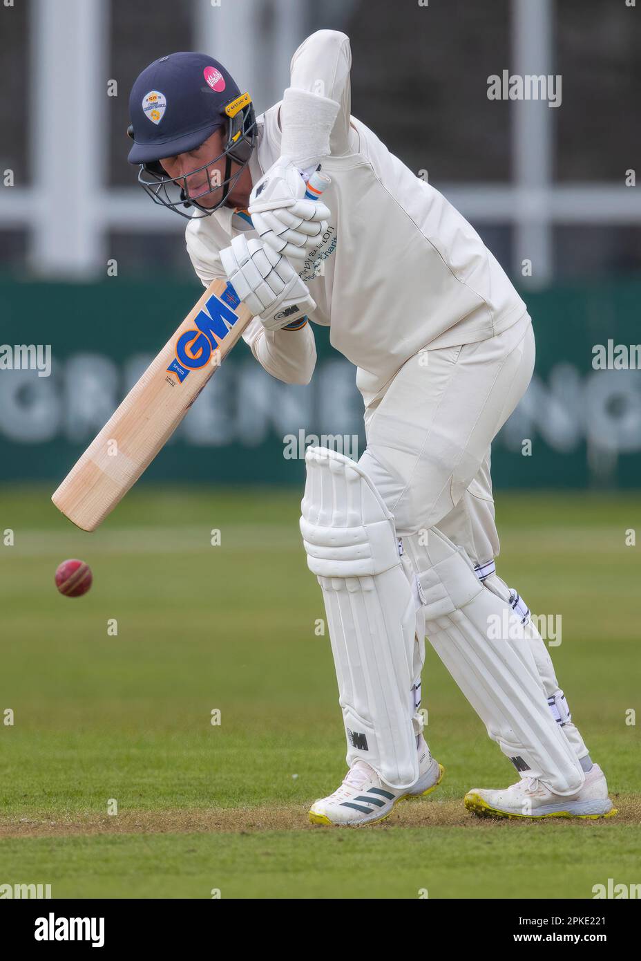 Matt lamb derbyshire ccc batting at the at the incora hi-res stock ...