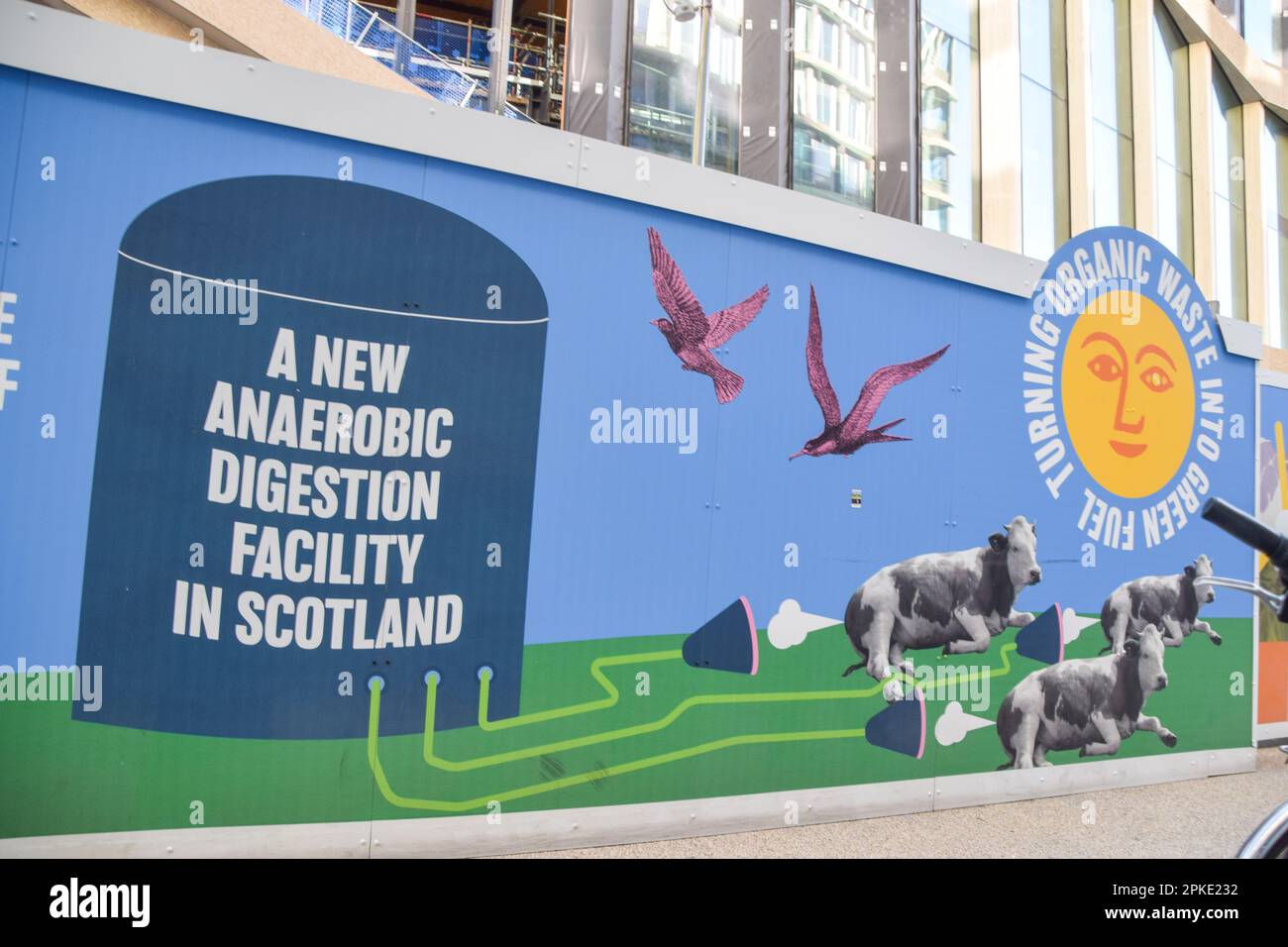 London, England, UK. 7th Apr, 2023. A view of an anaerobic digestion ...
