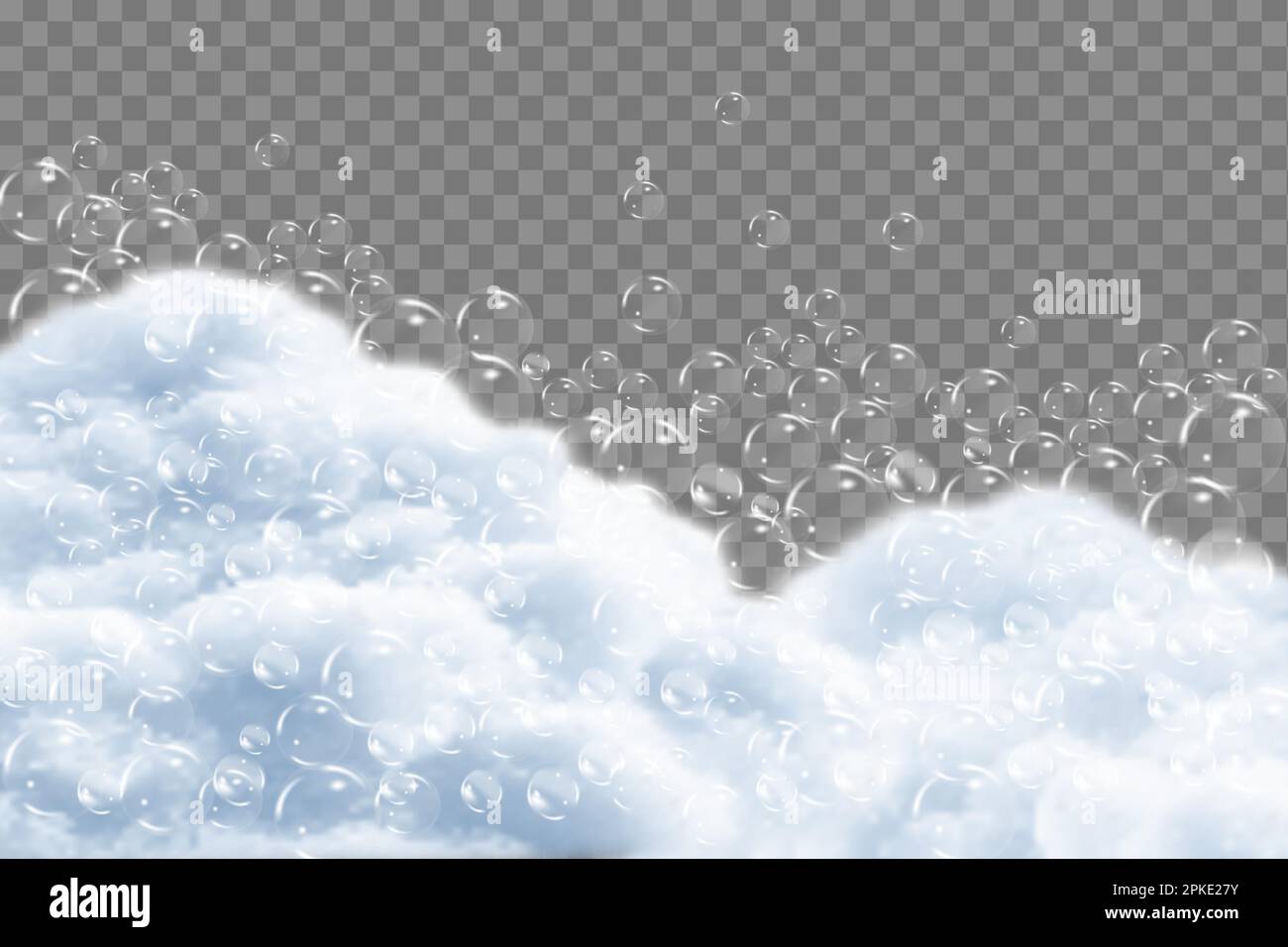 Shampoo bubbles texture.Bath foam isolated on transparent background ...