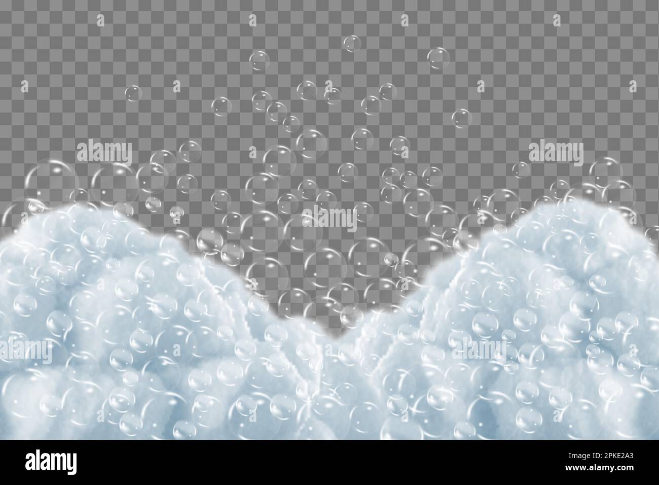 Shampoo bubbles texture.Bath foam isolated on transparent background ...