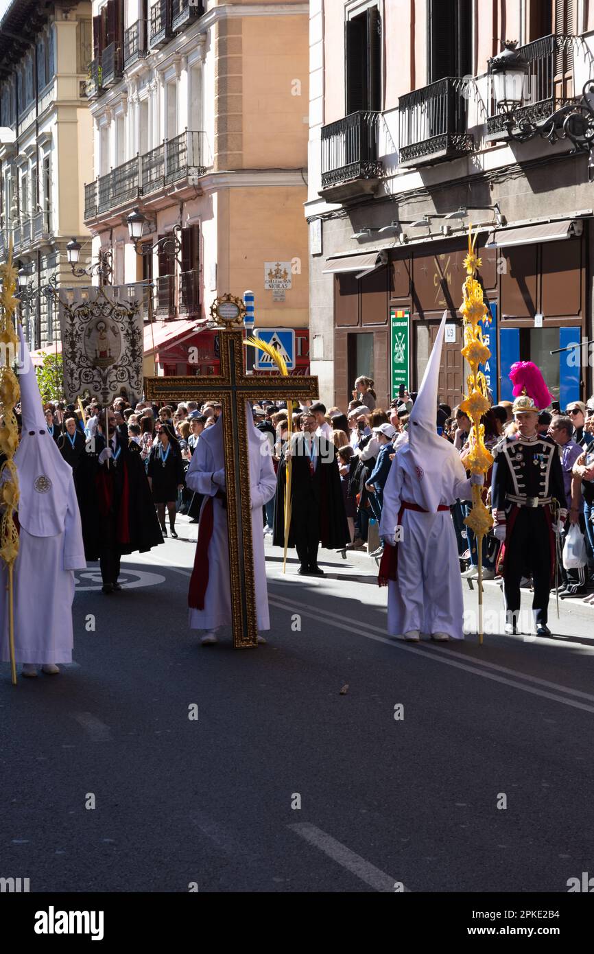 Madrid, Spain; 2nd April 2023: Procession of Holy Week on Palm Sunday ...