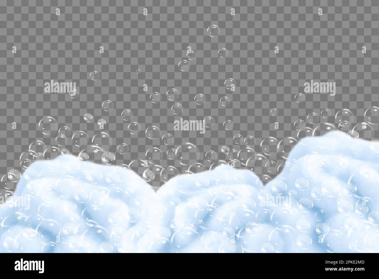 Shampoo bubbles texture.Bath foam isolated on transparent background ...