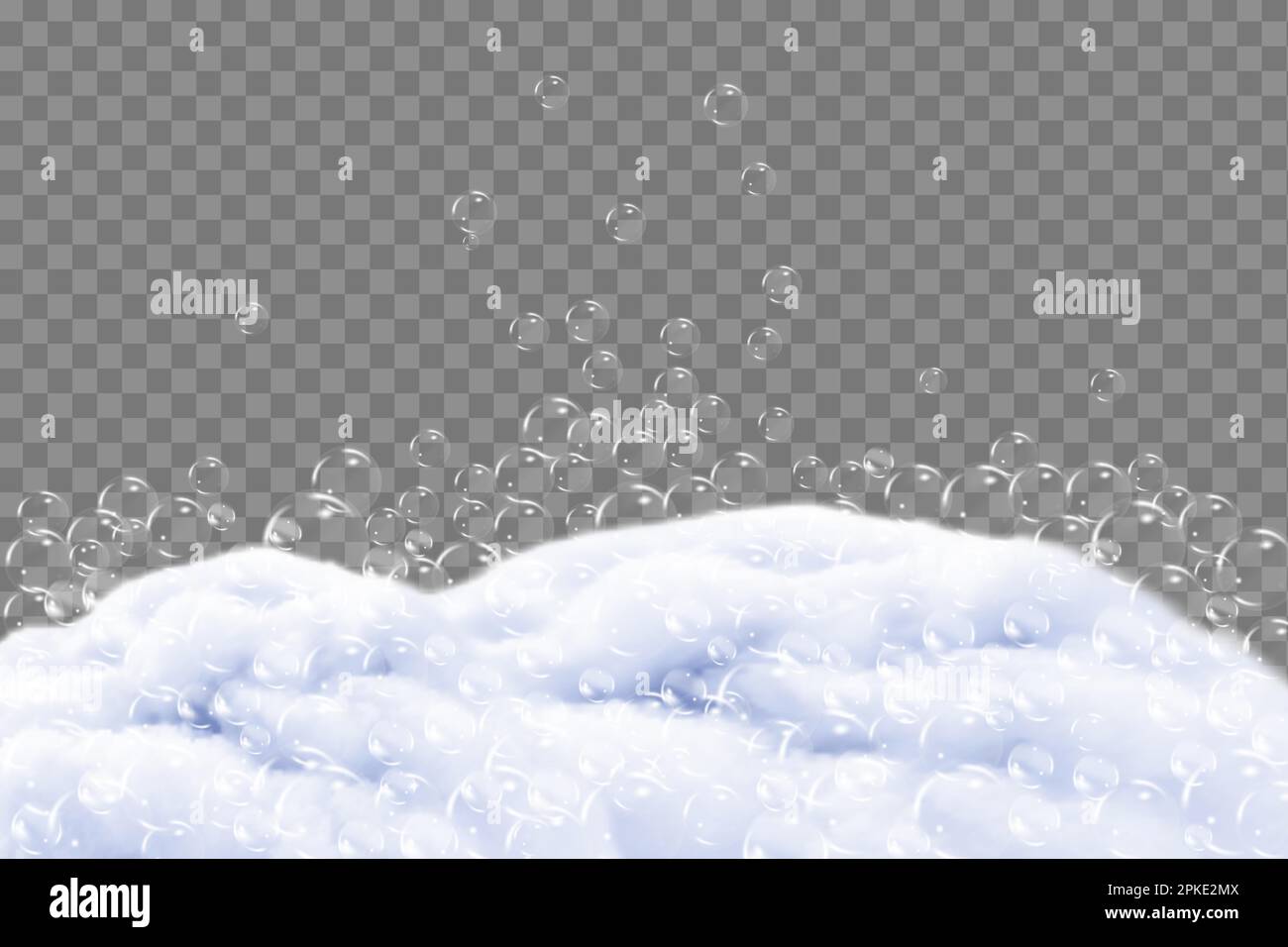 Shampoo bubbles texture.Bath foam isolated on transparent background ...