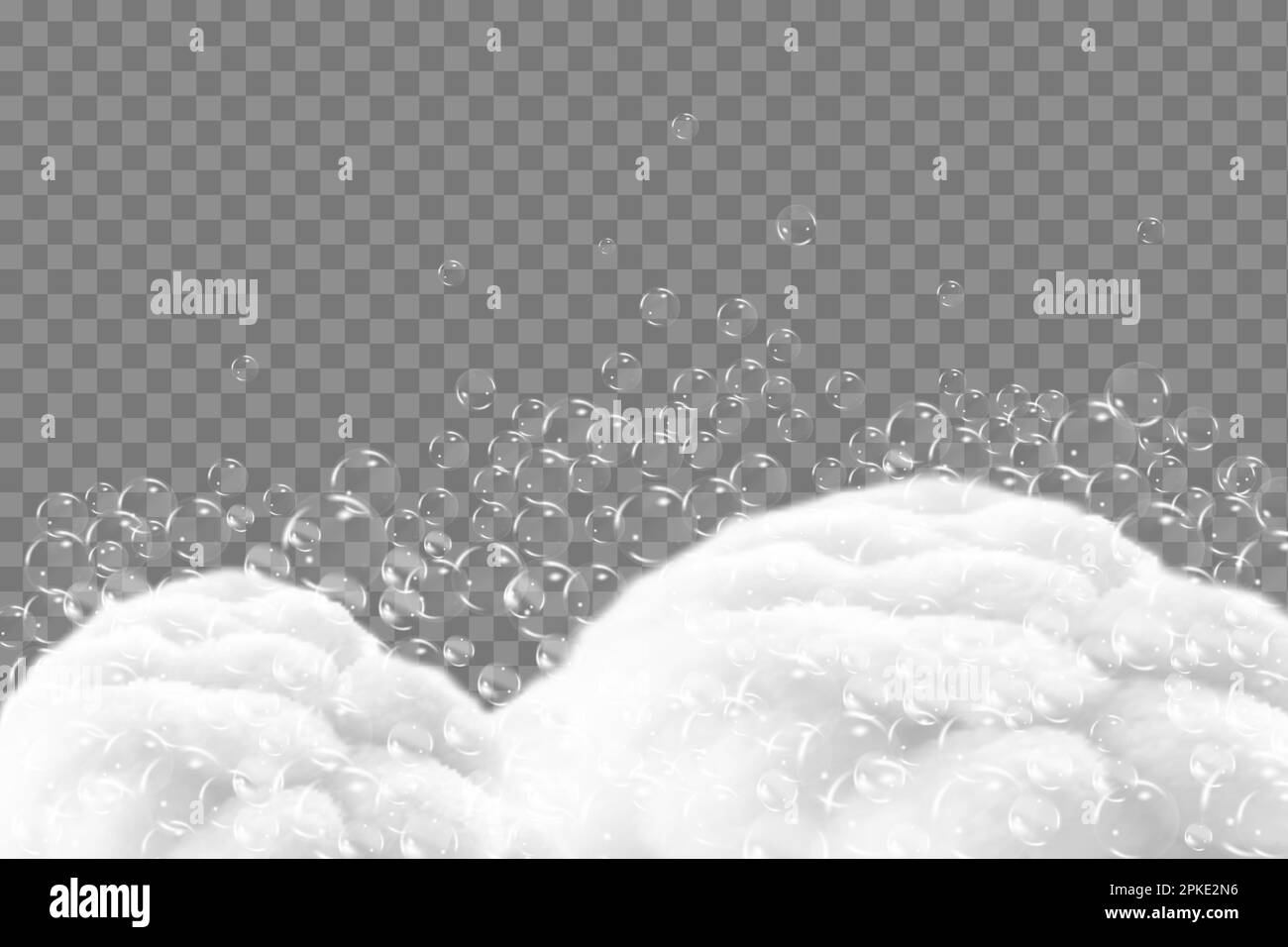 Shampoo bubbles texture.Bath foam isolated on transparent background ...