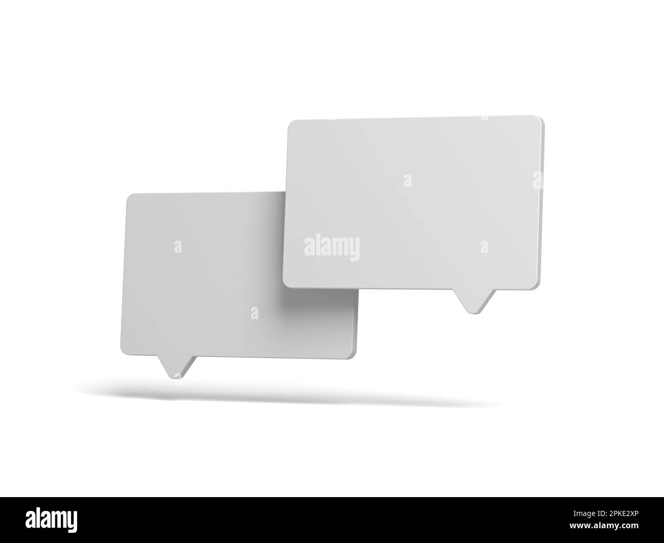 Chat icon isolated on white background. Empty. Speech bubble. Blank ...