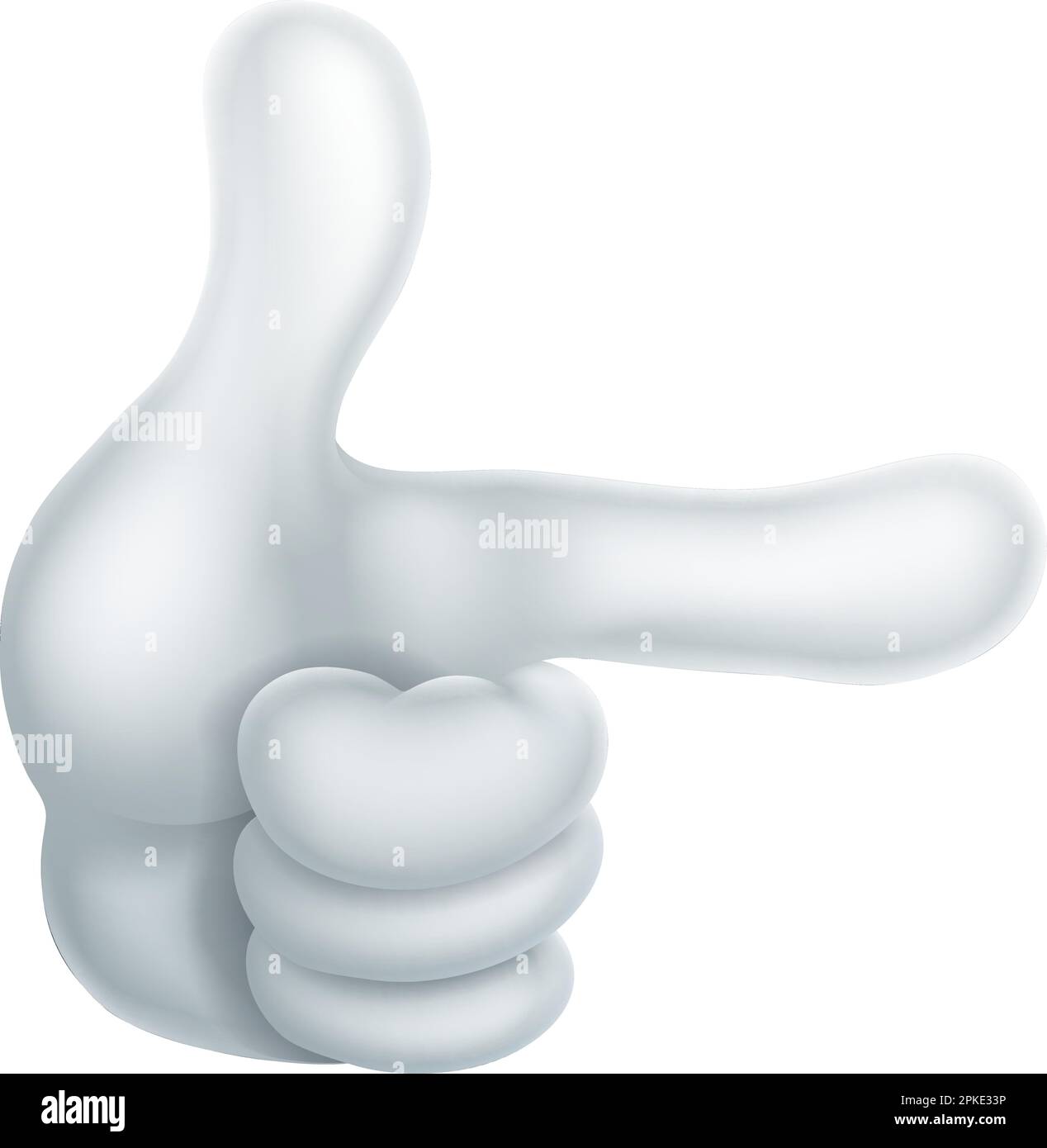 Hand fingers pointing left Stock Vector Images - Alamy