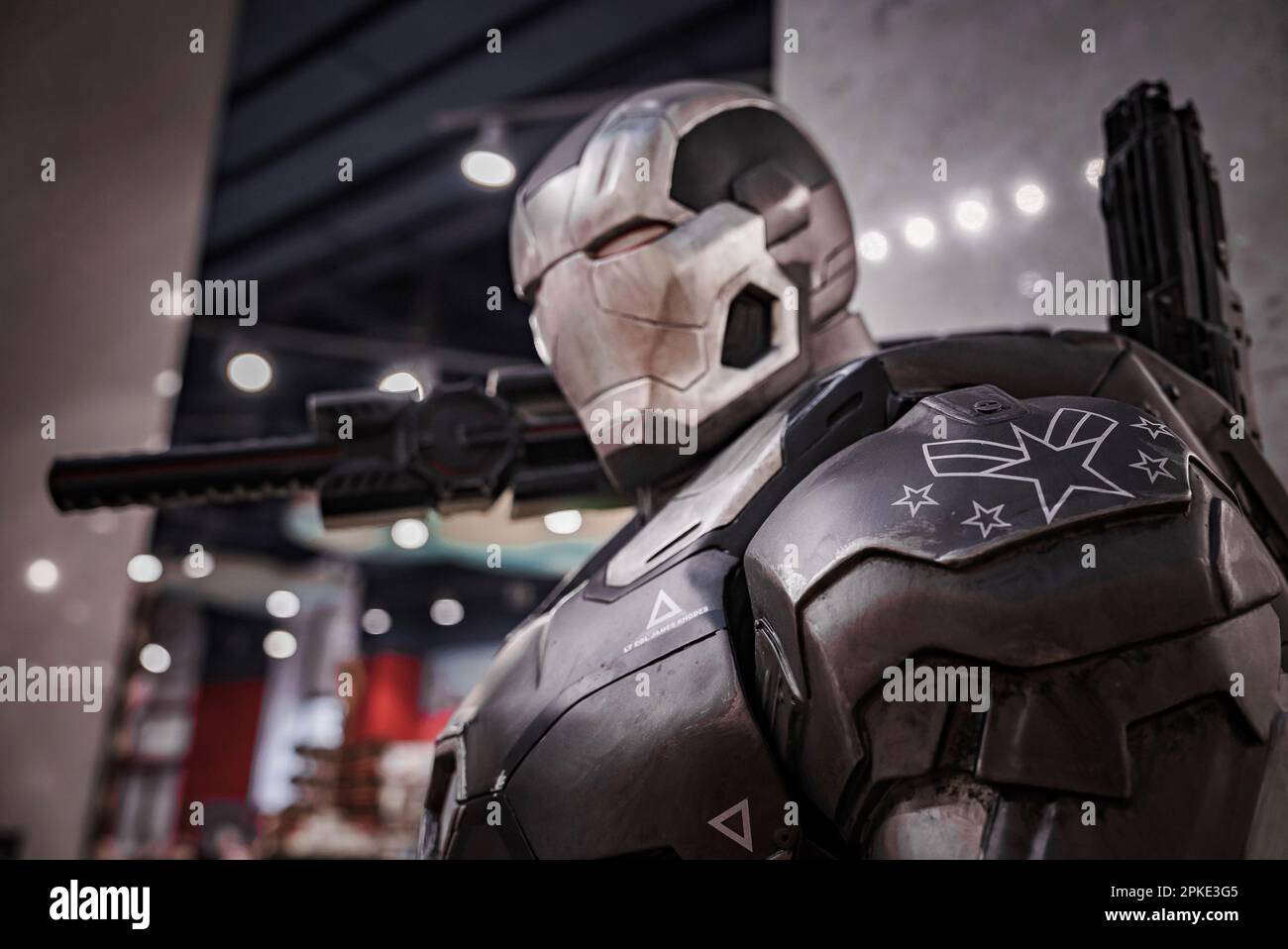 Prototype for the War Machine at the Tony Stark base at the Avengers ...
