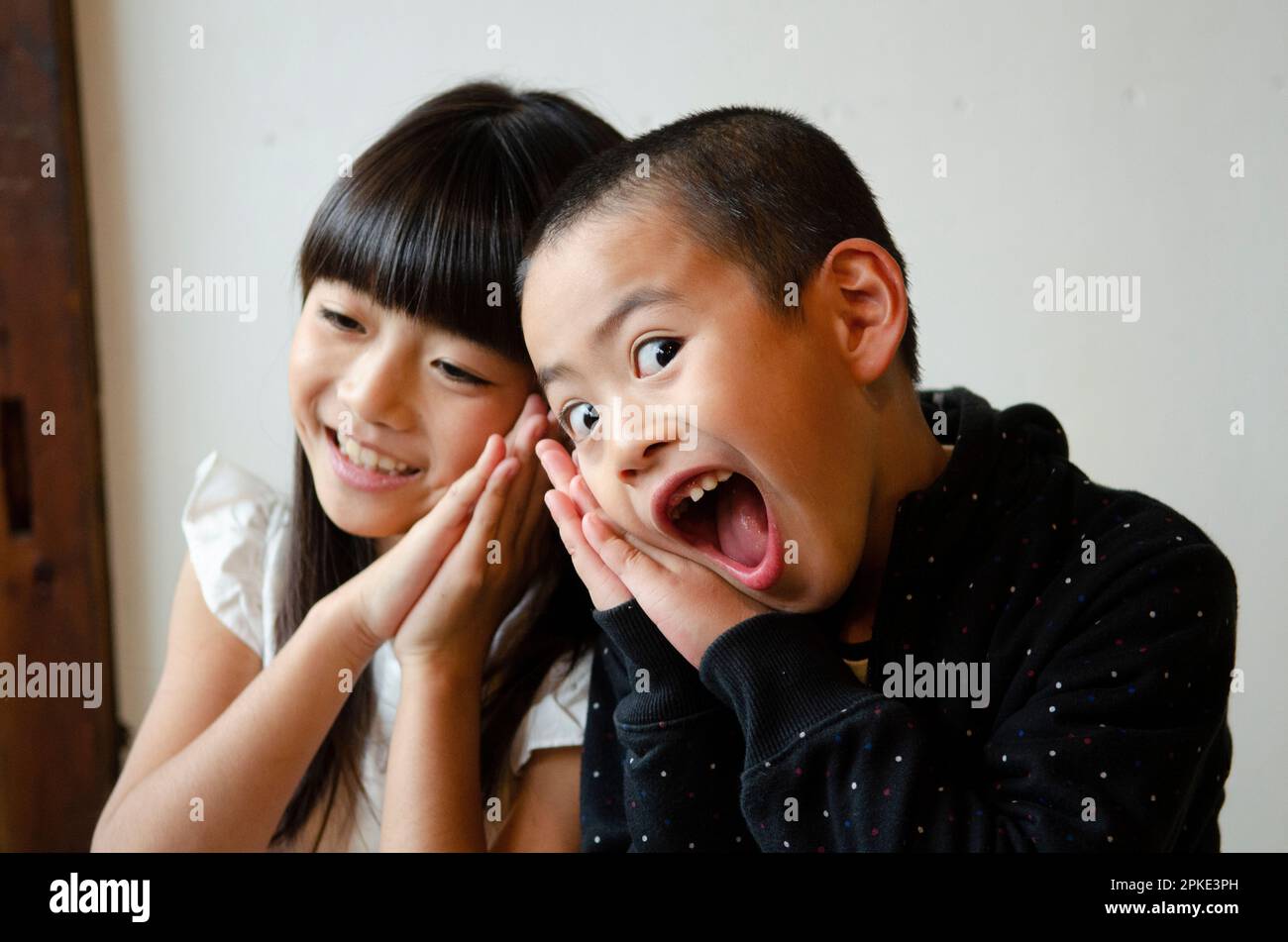 Joking messing about around hi-res stock photography and images - Alamy
