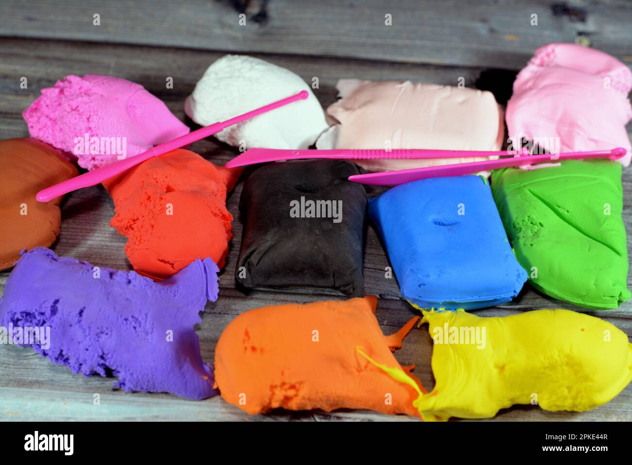 dry air clay modeling fun pieces for children, creative art colorful ...