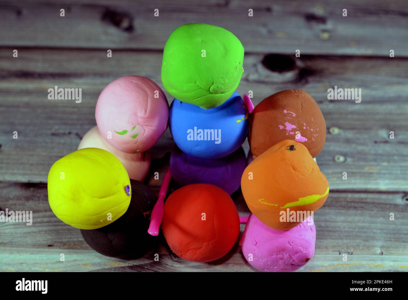 dry air clay modeling fun pieces for children, creative art colorful ...